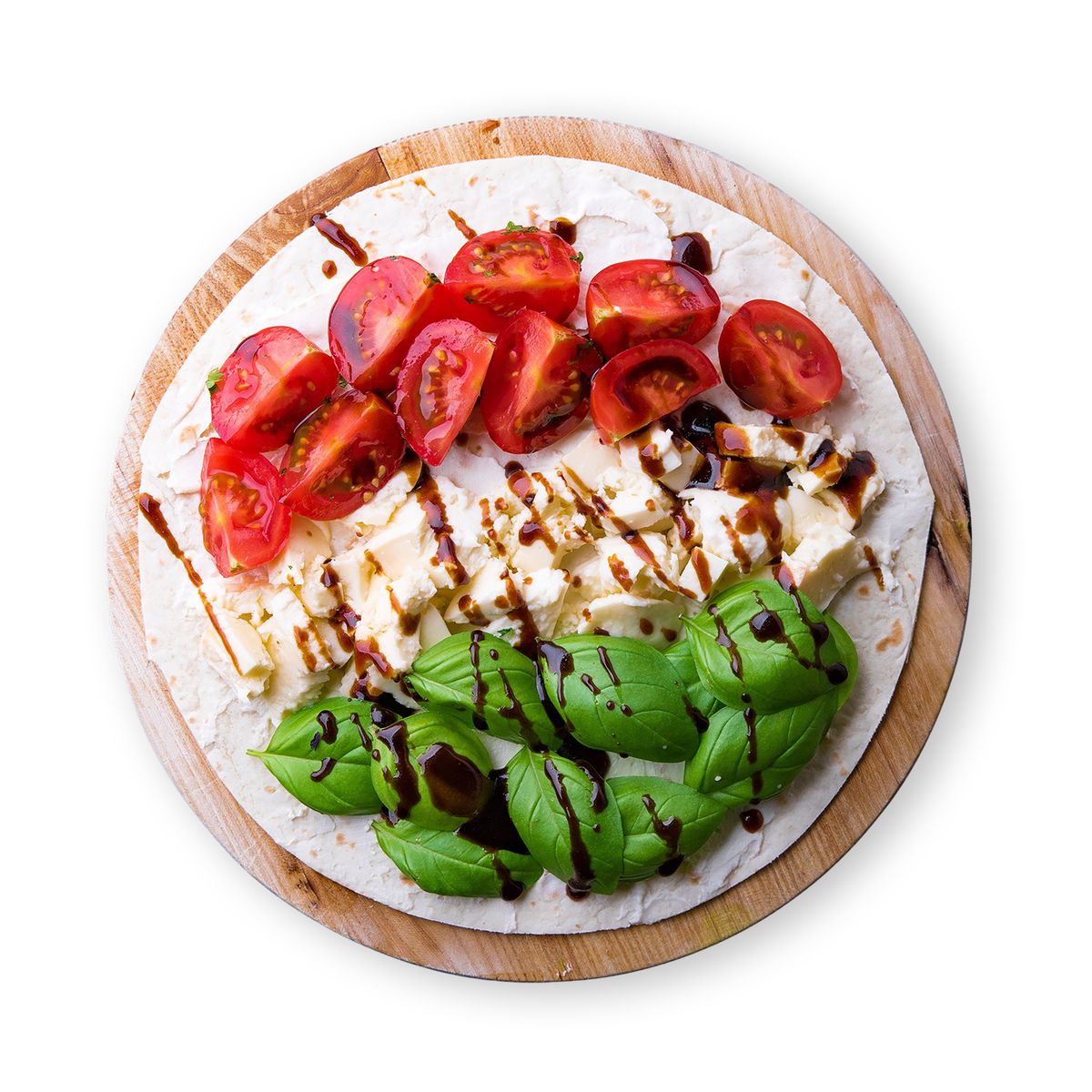 Tomaten Mozzarella Wrap von feastr